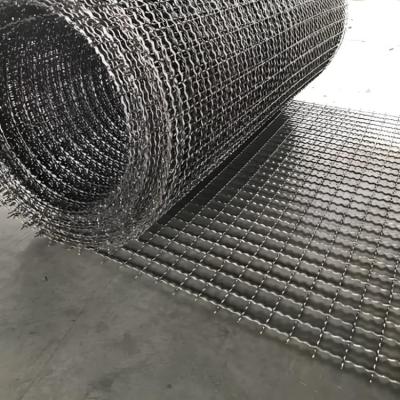 China Anti-Slip Stainless Steel Crimped Mesh Embossed Surface Crimped Filter Mesh for Anti-Slip Tread Grating Screen for sale