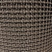 China Acid Alkali Resistant SS Flat Top Crimped Mesh Stable Structure Chemical Filter for sale