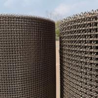 China Reinforced Weather Proof Stainless Steel Crimped Mesh Industrial Protection Screen for sale