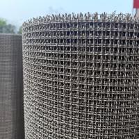 China Double Crimped Woven Wire Mesh Pre Crimped Structure For Stability for sale