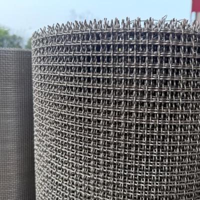 China Double Crimped Woven Wire Mesh Pre Crimped Structure For Stability for sale