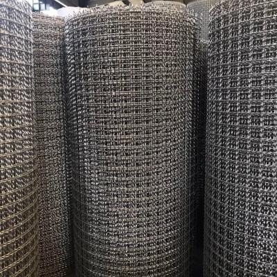 China Acid Alkali Resistant SS Flat Top Crimped Mesh Stable Structure Chemical Filter for sale