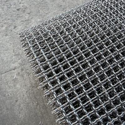 China Heavy Duty Lock Crimp Wire Mesh 304 Stainless Steel For Mining Quarrying Screening for sale