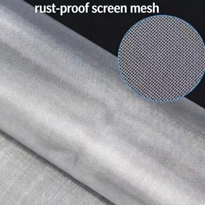 China Plain Weave Fine Stainless Steel Wire Mesh Smooth Surface For Electroplating Rollers And Filters for sale
