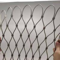 China 40×40mm Fine Stainless Steel Wire Rope Mesh For Poultry And Small Animal Cage for sale