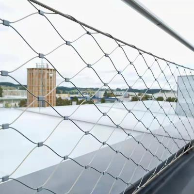 China Child Safe Stainless Steel Rope Mesh Netting With Smooth Burr Free Surface for sale