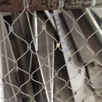 China Decorative Stainless Steel Rope Mesh Netting For Hotel Interior And Ceiling Suspension for sale