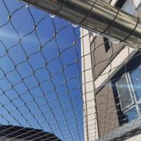 China Decorative Stainless Steel Rope Mesh Netting For Hotel Interior And Ceiling Suspension for sale