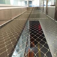 China 50×50mm Standard Mesh Stainless Wire Rope Mesh for Building Facade and  Curtain Wall for sale