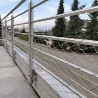 China 304 Stainless Steel Wire Rope Mesh 40×40mm High Load‑bearing Cable Net For Staircase Balcony Fall Protection Safety Barrier for sale