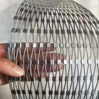 China Slim Profile Wire Rope Mesh With Unobstructed View For High Rise Windows And Skylights for sale