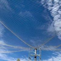 China SS304 / 316 Stainless Steel Wire Rope Mesh With Loops / Knots For Transparent Barriers In Building Construction for sale