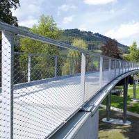 China Highly Corrosion Resistant 316L Stainless Steel Wire Rope Mesh For Swimming Pool And Hot Spring Area Fencing for sale
