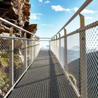 China Flexible 304 / 316 Stainless Steel Wire Rope Mesh For Fall Protection And Safety Fence for sale