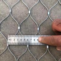 China 40×40mm Fine Stainless Steel Wire Rope Mesh For Poultry And Small Animal Cage for sale