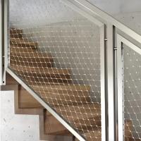 China Flexible 201 Stainless Steel Ss Wire Rope Mesh For Indoor Stair And Balcony Railing Protection for sale