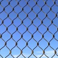 China High Transparency  Wire Rope Mesh Net Anti Corrosion For Building Facade And Balustrade for sale