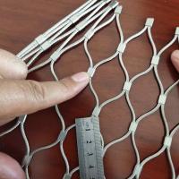 China 316 Stainless Wire Rope Mesh For Chemical Plant Safety Barrier cable mesh netting for sale