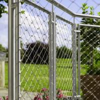 China Clip On Heavy Duty Stainless Steel Wire Rope Mesh Net For High Rise Fall Arrest for sale