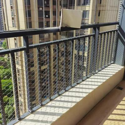 China 25×25mm Small Ss Wire Rope Mesh  For Child Safety And Fall Prevention for sale