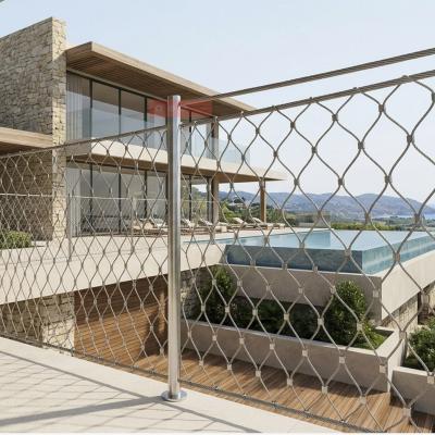 China 316L Marine Grade Wire Steel Cable Mesh For Coastal Bridge And Seaside Balustrade for sale