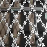 China Compact Pressed Flat Wrap Razor Wire Blade Tape For Roof Top Protection for sale