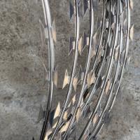 China BTO-30 High Tensile Steel Razor Wire / Extra Long Life Coil For Oil Refinery for sale