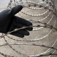 China Anti Theft Galvanized Barbed Wire Concertina Coil Military Grade Wall Protection Fence for sale