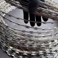 China BTO-30 High Tensile Steel Razor Wire / Extra Long Life Coil For Oil Refinery for sale