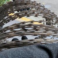 China Double Spiral Razor Wire / Welded Mesh Type High Security Coil For Prison And Military for sale