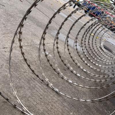 China BTO-22 Galvanized Razor Wire Anti Climb Concertina Coil For Prison Fence for sale