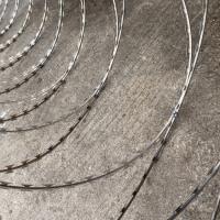 China Hot-Dip Galvanized Flat Razor Wire / Anti-Climb Coil for Residential Wall for sale