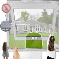 China Fiberglass Invisible Window Screen Mesh Fire Retardant And Tear Resistant Customizable Size For Home And Patio for sale