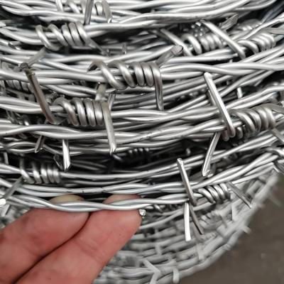 China Heavy Duty Galvanized Barbed Wire, Double Strand Farm Fencing 500m Roll for sale