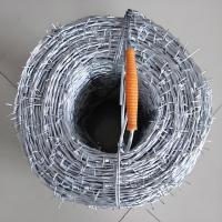 China High Tensile Barbed Wire, 12x12 BWG Reverse Twist Double Strand for Border Control and High Security Perimeter – 500m Roll for sale