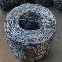 China High Tensile Barbed Wire, 12x12 BWG Reverse Twist Double Strand for Border Control and High Security Perimeter – 500m Roll for sale