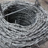China Galvanized Concertina Wire, Single Coil Barbed Tape for Military Base Fence for sale