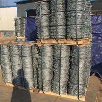 China Traditional Twist Barbed Wire 14 x 14 BWG Galvanized Double Strand Ranch Fence 6 Inch Barb for sale
