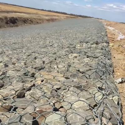 China Galvanized Rock Cage Retaining Wall - Heavy Duty Steel Gabion Basket for Slope Protection for sale