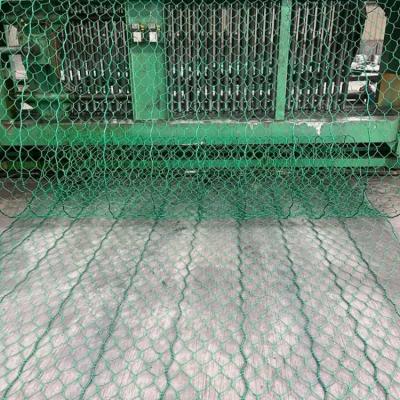 China PVC Coated Gabion Baskets For Retaining Walls 80x100mm Mesh Opening  Green Color for sale