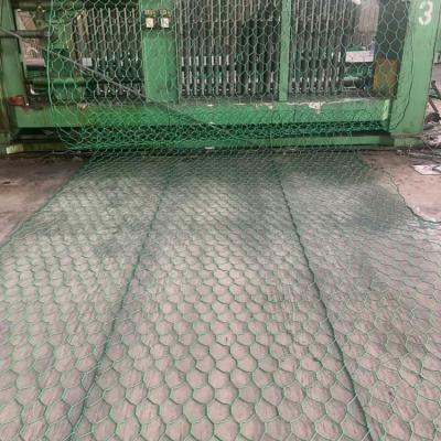 China Green PVC Coated Gabion Basket - 80x100mm Opening for Retaining Wall and Garden Fence for sale