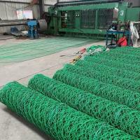 China PVC Coated Gabion Baskets For Retaining Walls 80x100mm Mesh Opening  Green Color for sale