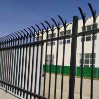 China Anti Climb Zinc Steel Garden Fence Public Park Greenbelt Protection for sale
