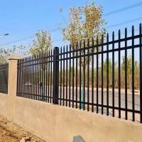 China Anti Climb Zinc Steel Garden Fence Public Park Greenbelt Protection for sale