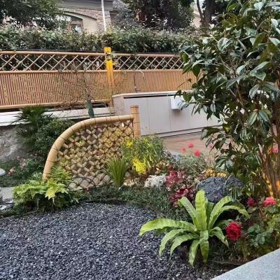 China Elegant Decorative Garden Fence Bamboo Style And Pest Resistant Modular Design for sale
