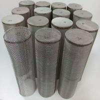 China SS304 SS316L Stainless Steel Filter Screen Cylinder And Edge Bound 1μM - 200μM for sale