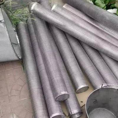 China Heavy Duty Perforated Stainless Steel Mesh Tube Filter 5μM-500μM for sale