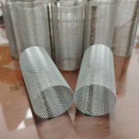 China SS304 SS316L Stainless Steel Filter Screen Cylinder And Edge Bound 1μM - 200μM for sale
