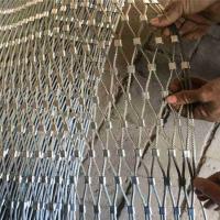 China 50mm Mesh Opening Stainless Steel Wire Rope Mesh for Zoo Animal Enclosure and Wildlife Protection for sale