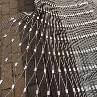 China Architectural Stainless Steel Wire Rope Mesh with Modern Design for Building Decoration and Facade Applications for sale